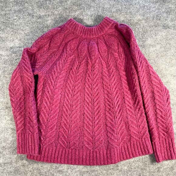 Tuckernuck | Sweaters | Tuckernuck Cable Knit Wool Sweater Pink Raglan ...